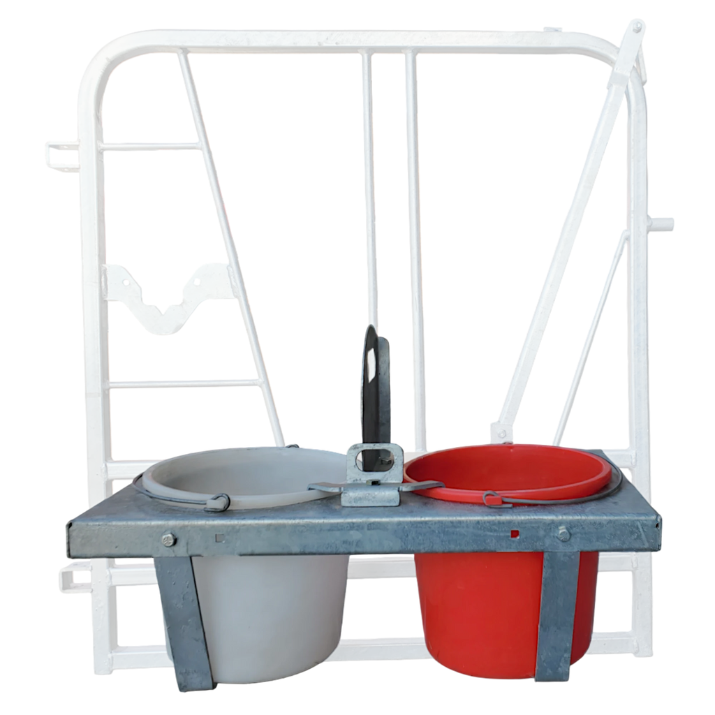 Stein-Way Double Bucket Holder for Calf Gate – Beefy Ag