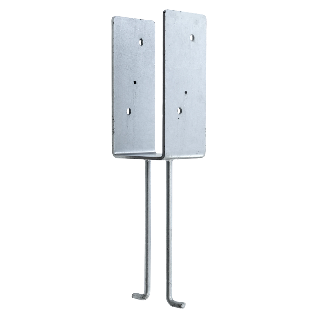 DuraSet 3-Ply Wet Set Galvanized Steel Post Bracket For Pole Buildings ...